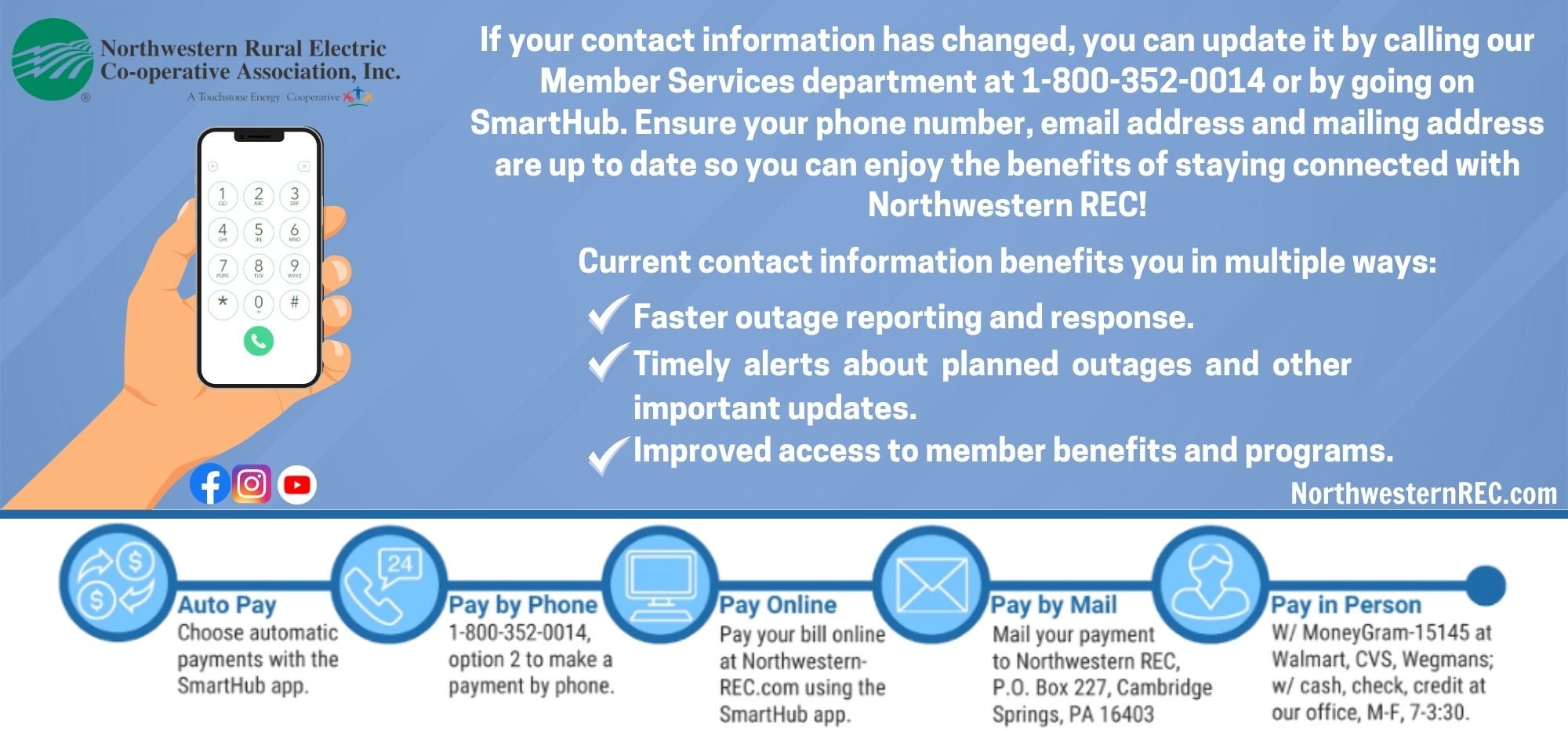 Bill Inserts | Northwestern Rural Electric Cooperative Association
