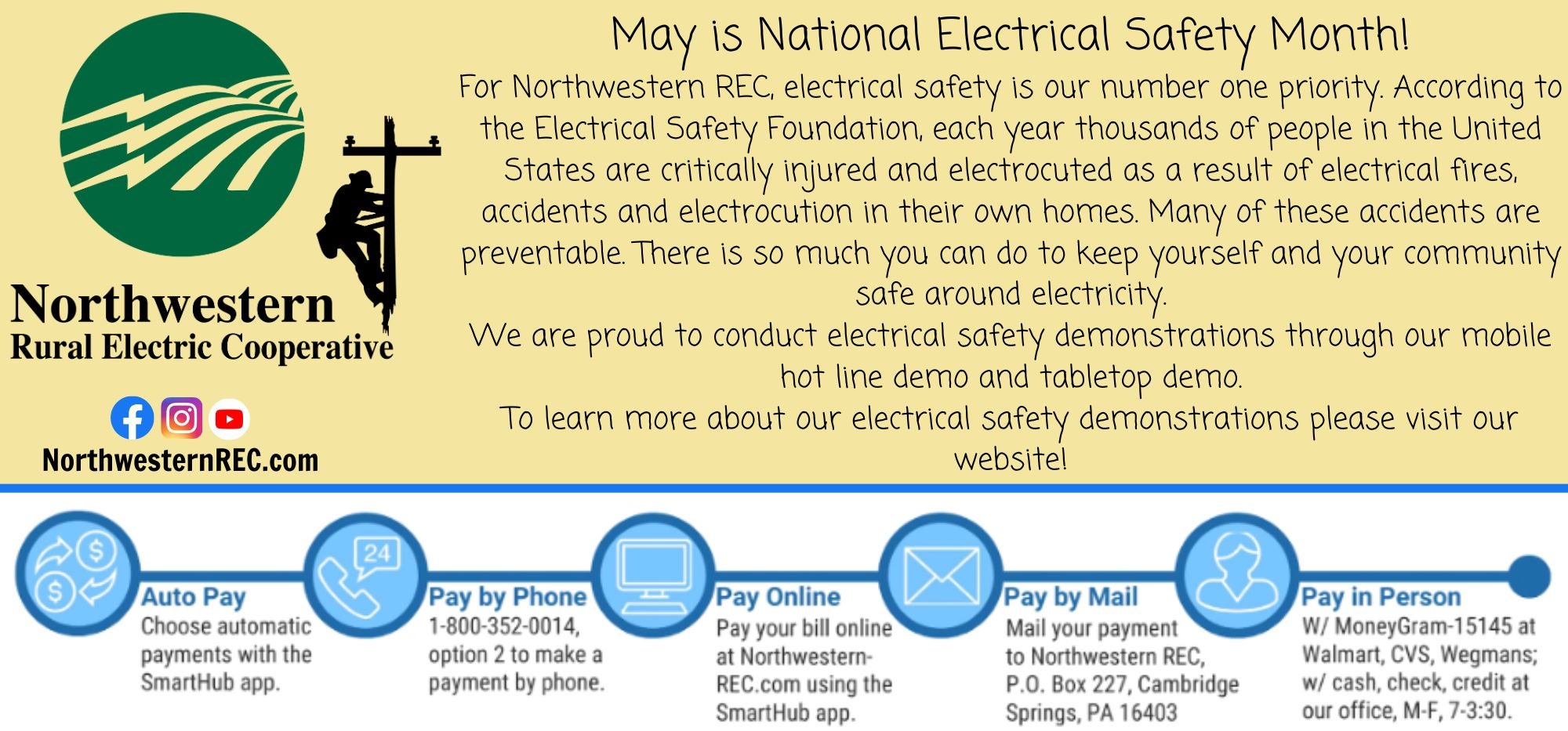 Bill Inserts | Northwestern Rural Electric Cooperative Association